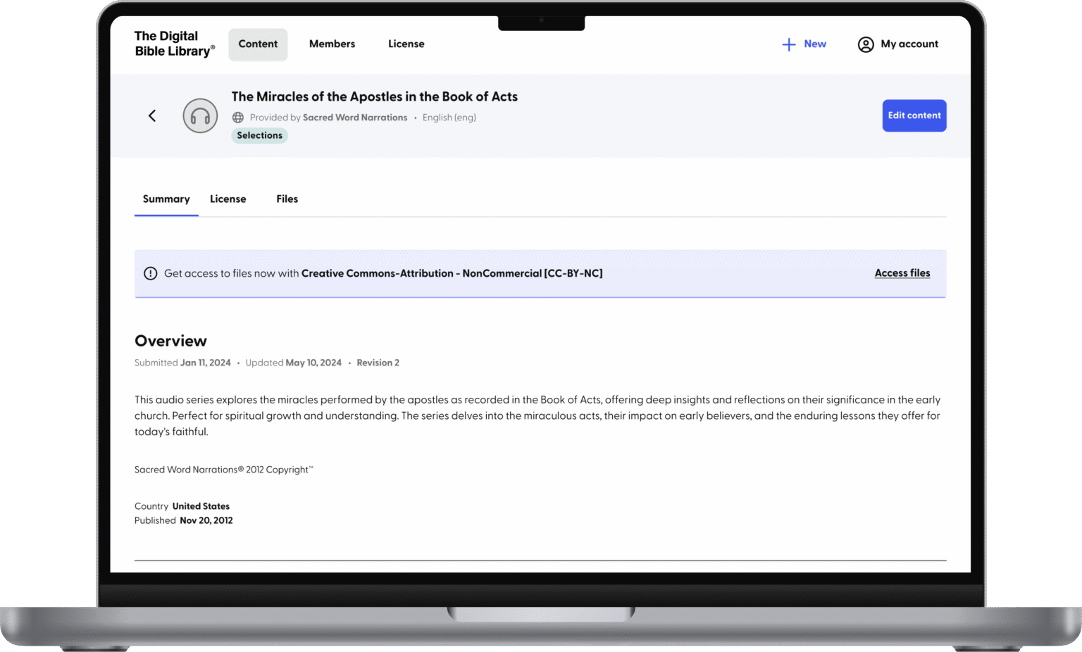 The Digital Bible Library | » Home – es