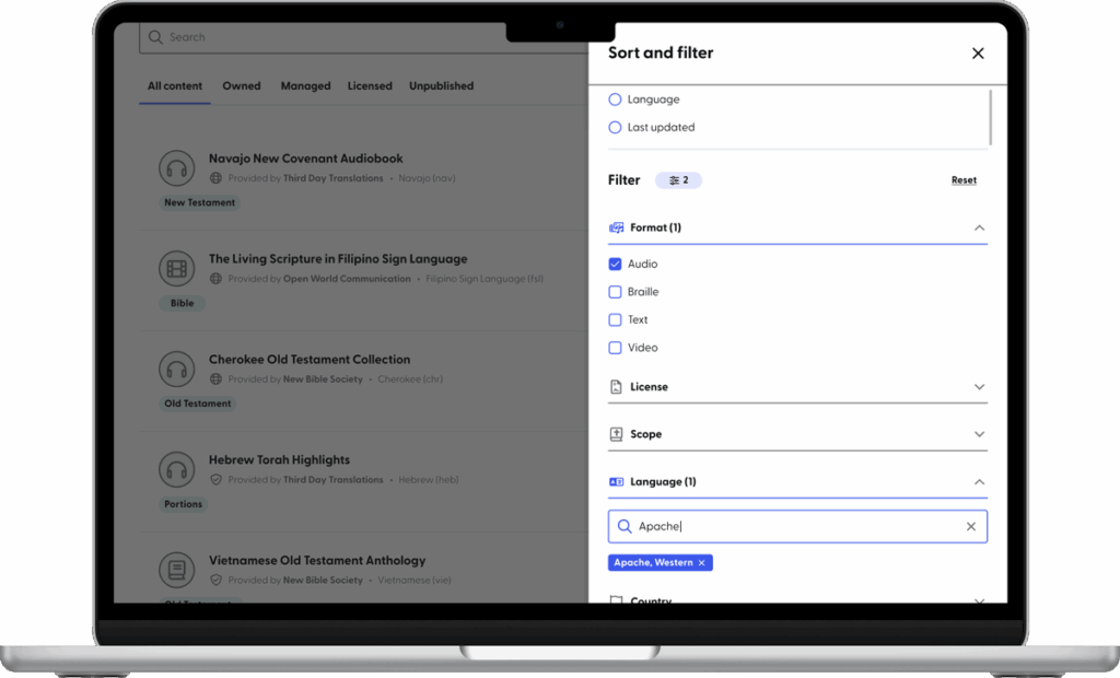 The Digital Bible Library